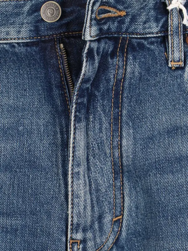 Valentino Garavani Logo Patch Straight Leg Jeans