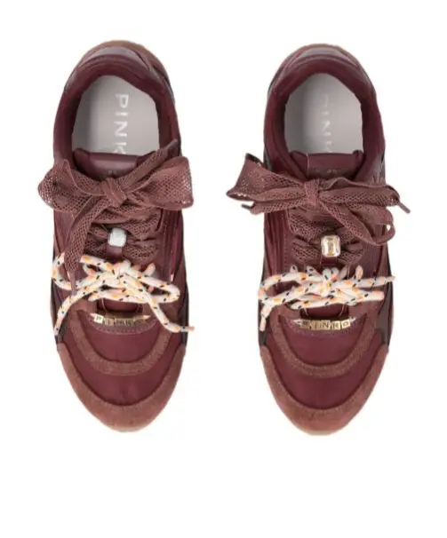 Pinko Yulia Lace-up Sneakers - Red