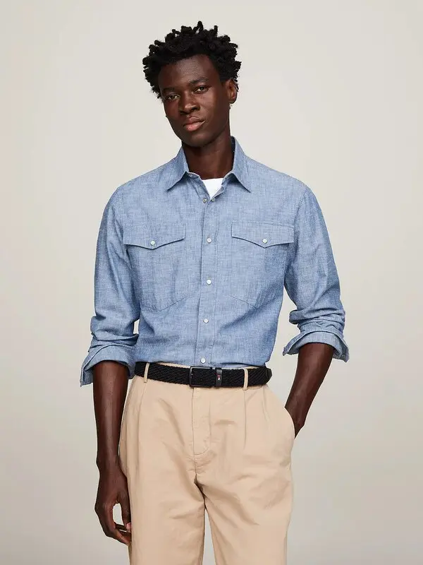 Tommy Hilfiger Lapel Denim Shirt