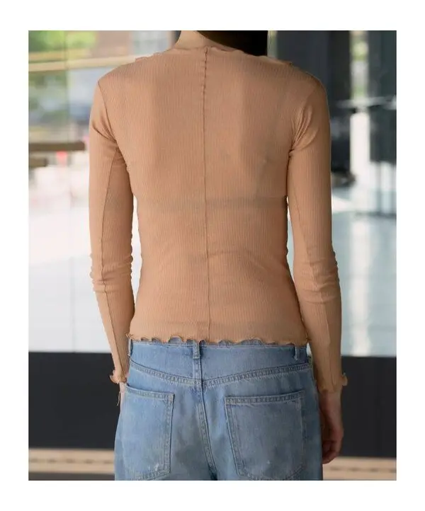 BASERANGE Pama Long Sleeve T-shirt - Nude