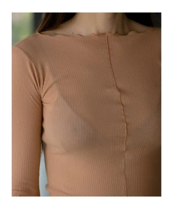 BASERANGE Pama Long Sleeve T-shirt - Nude