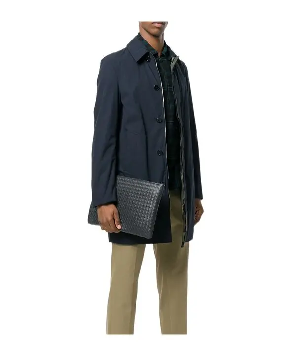 Bottega Veneta Intrecciato Woven Pouch - Black