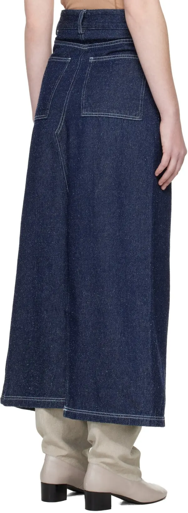 BASERANGE Belt Loop Midi Skirt