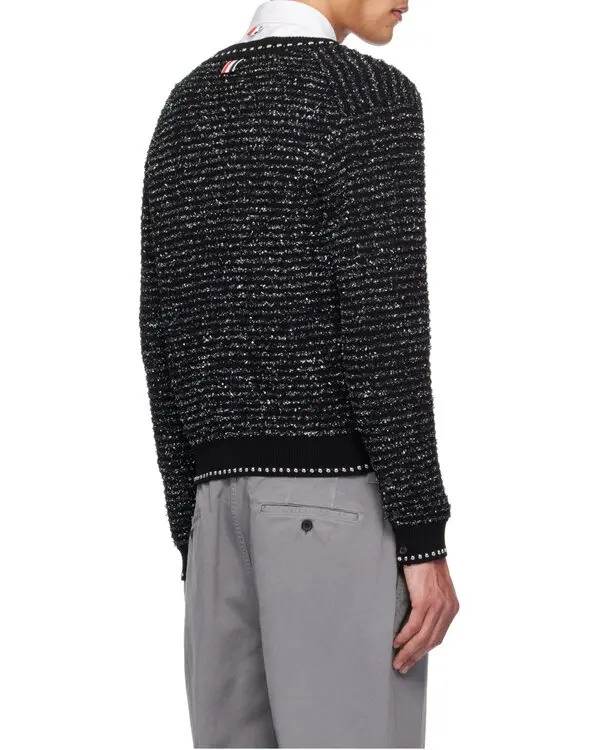 Thom Browne V-neck Tweed Cardigan