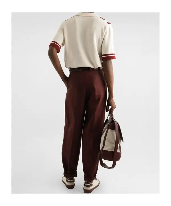 Dolce & Gabbana Pressed Crease Pants - Red