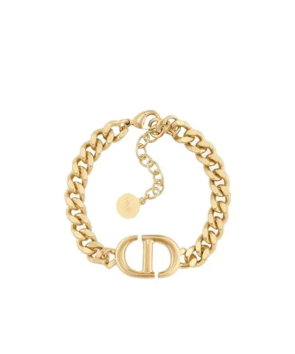 Dior Cd Logo Chain Bracelet - Yellow