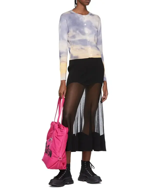 Alexander McQueen Graffiti Logo Tote Bag