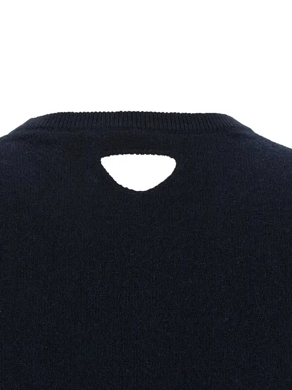 Prada Cropped Jumper With Back Cut-out Logo