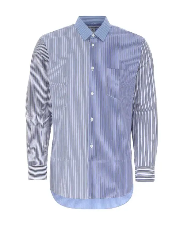 Comme Des Garçons Striped Long-sleeved Shirt