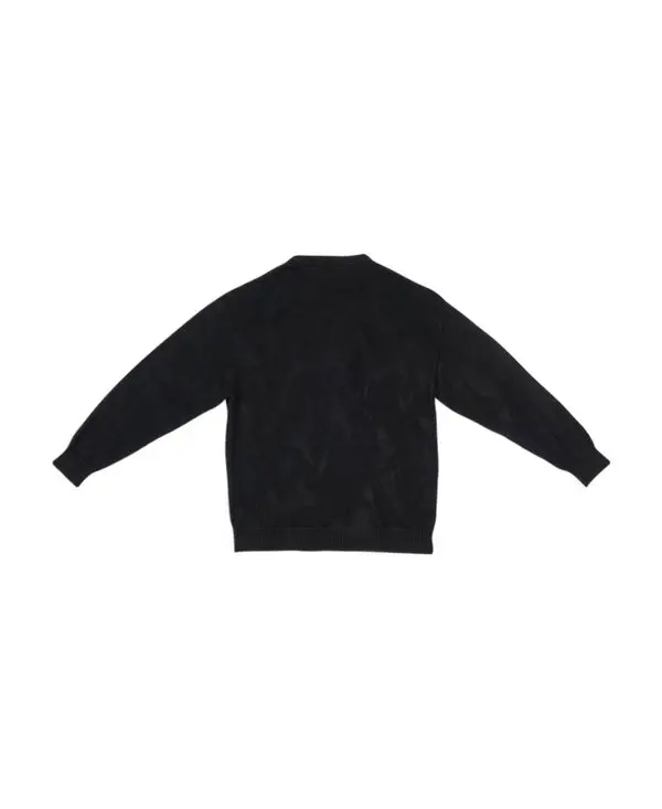 Balenciaga Bb Paris Icon Logo Embroidered Knit Jumper