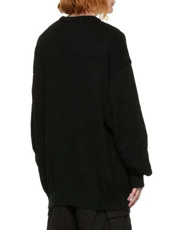 Balenciaga Bb Paris Icon Logo Embroidered Knit Jumper