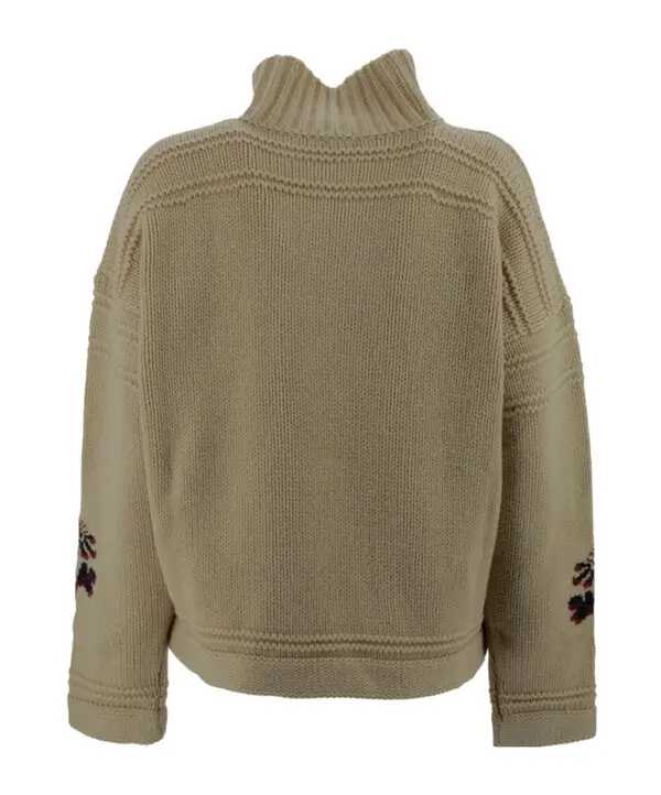 Etro Embroidered Lace-up Sweater - Multicolor