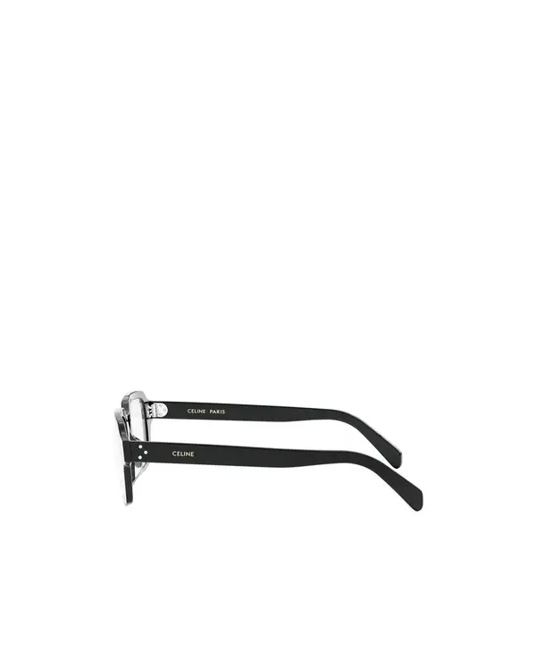 Celine Geometric Frame Eyeglasses - Black