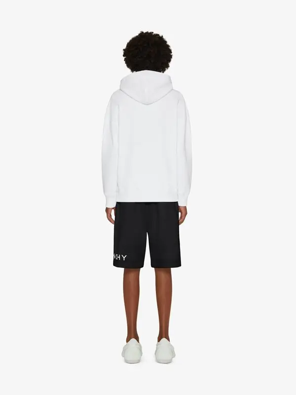 Givenchy Logo Embroidered Relaxed Fit Shorts - Black