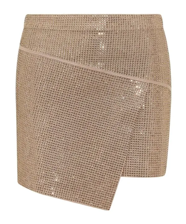 ANDREĀDAMO Embellished Asymmetric Skirt