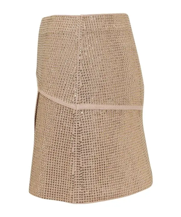 ANDREĀDAMO Embellished Asymmetric Skirt