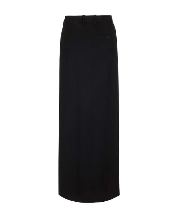 Balenciaga Side Slit Tailored Maxi Skirt