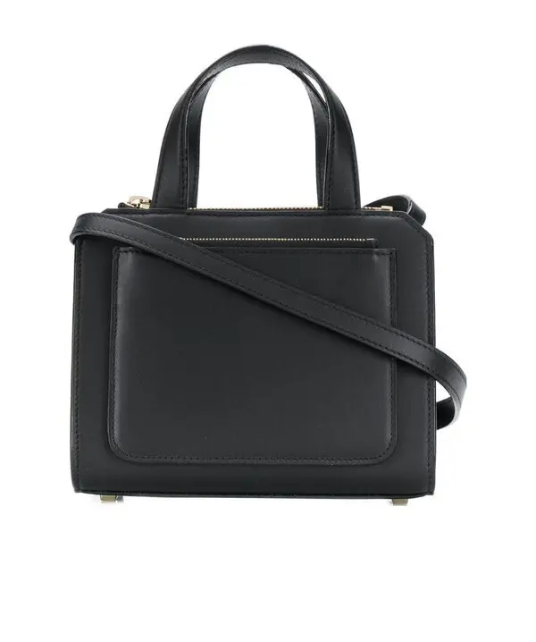 VALEXTRA Mini Top Handle Bag - Black