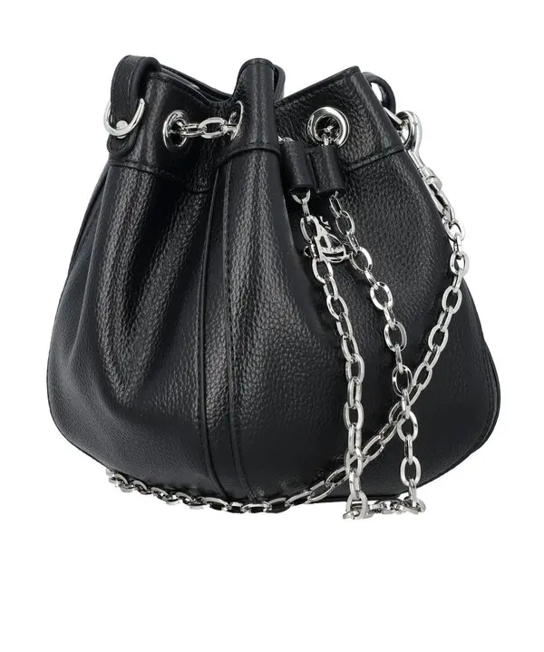 VIVIENNE WESTWOOD Orb Plaque Chained Bucket Bag