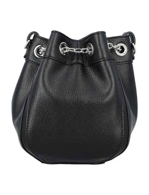 VIVIENNE WESTWOOD Orb Plaque Chained Bucket Bag