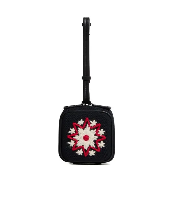 Moncler Embroidered Mini Pouch - Navy