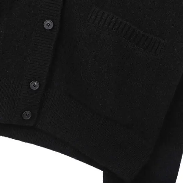 Maison Kitsuné Baby Fox Boxy Cardigan - Black