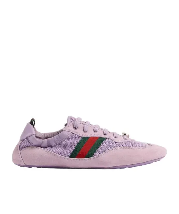 Gucci Shift Lace-up Sneakers - Lavender