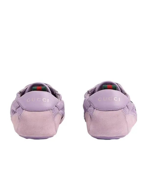 Gucci Shift Lace-up Sneakers - Lavender