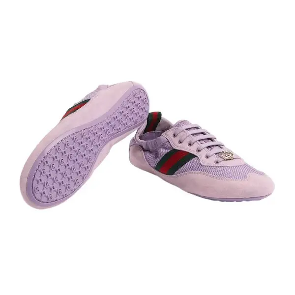 Gucci Shift Lace-up Sneakers - Lavender