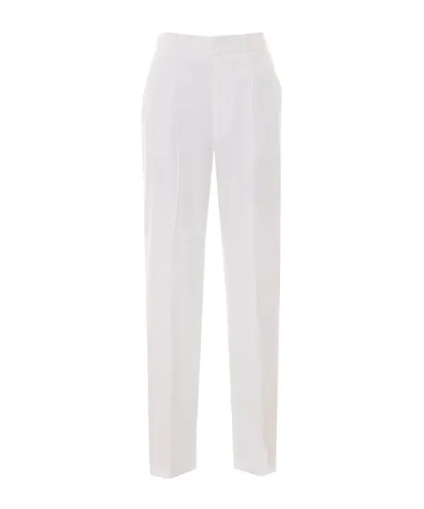 DONDUP Tailored Wide-leg Pants - White