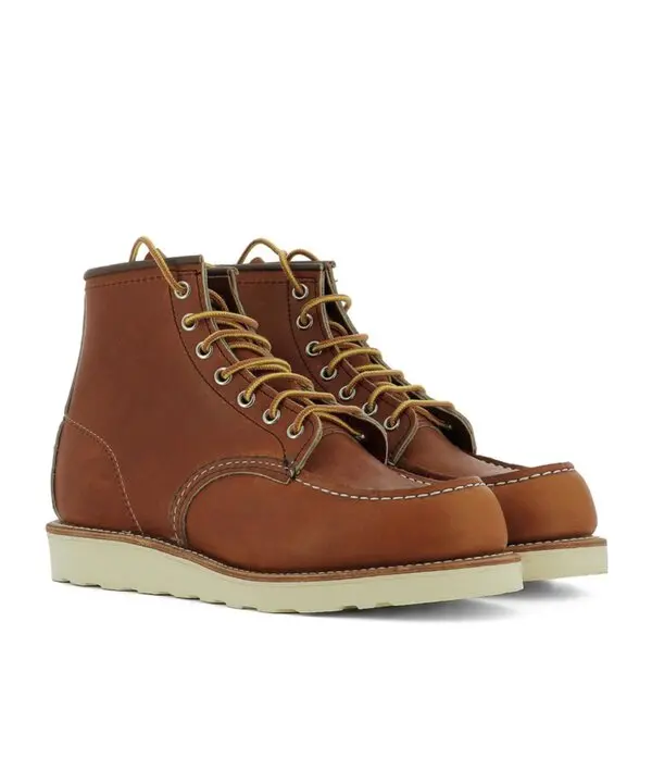 Red Wing Moc Lace-up Ankle Boots - Brown