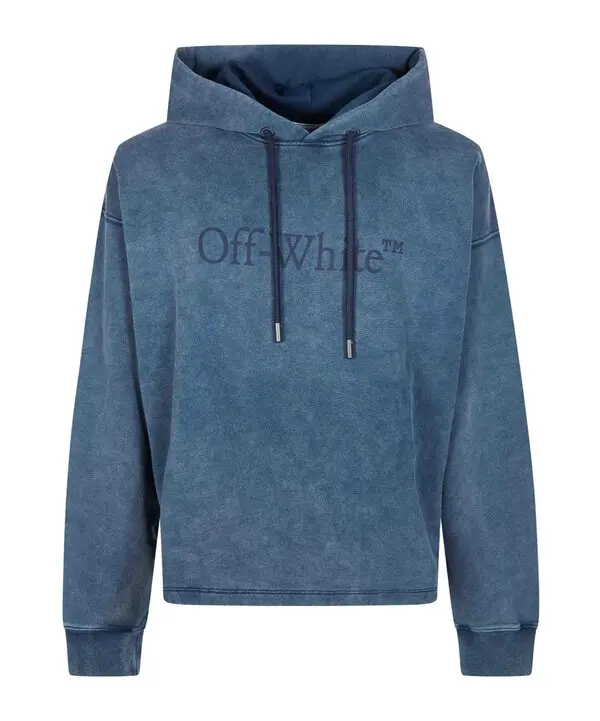 Off-White Logo Hoodie - Blue