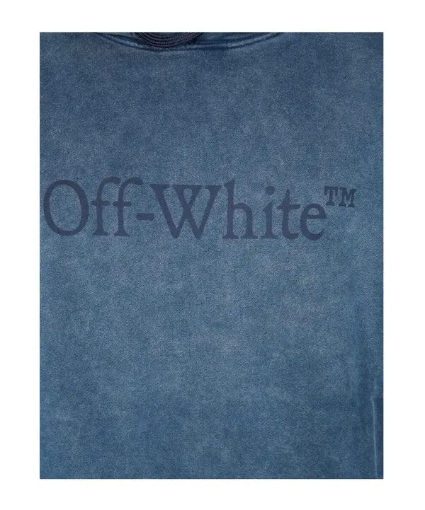Off-White Logo Hoodie - Blue