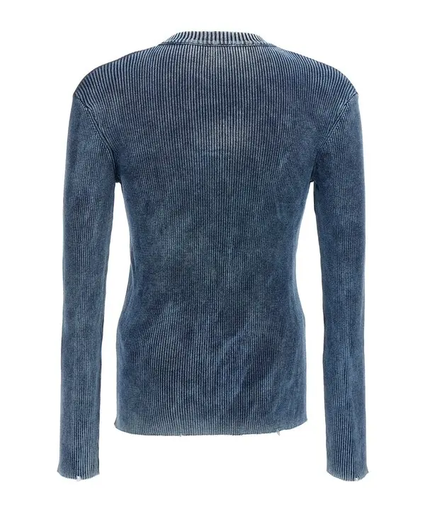 DIESEL® K-darin-d Long Sleeve Ribbed T-shirt - Blue