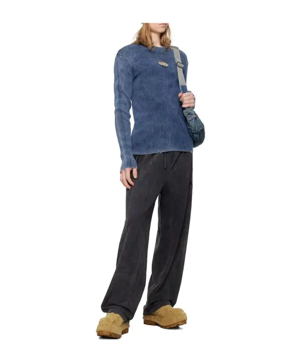 DIESEL® K-darin-d Long Sleeve Ribbed T-shirt - Blue