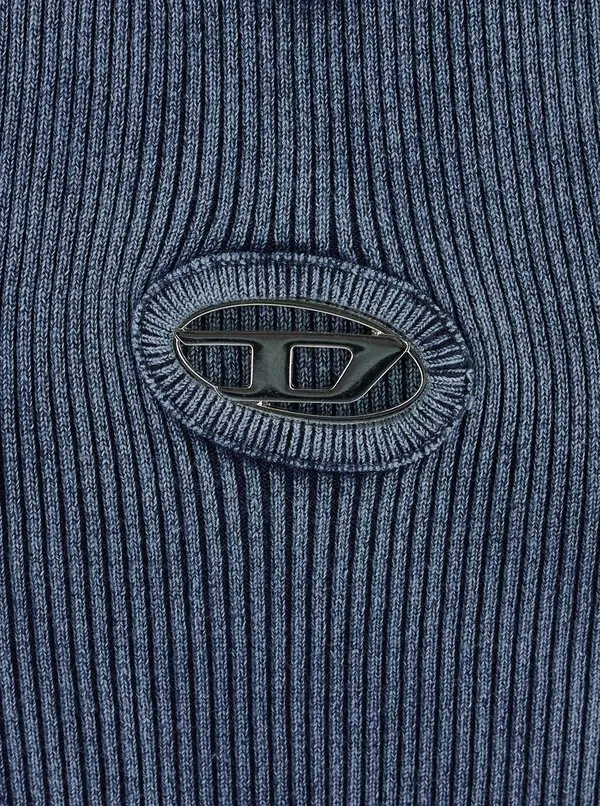 DIESEL® K-darin-d Long Sleeve Ribbed T-shirt - Blue