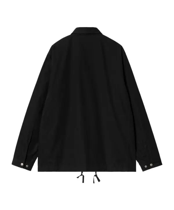 Carhartt Work In Progress Logo-patch Button-up Shirt Jacket - Black