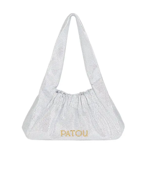 PATOU Gathered Shoulder Bag - White
