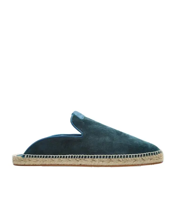 LANVIN Round Toe Slip-on Espadrilles - Blue