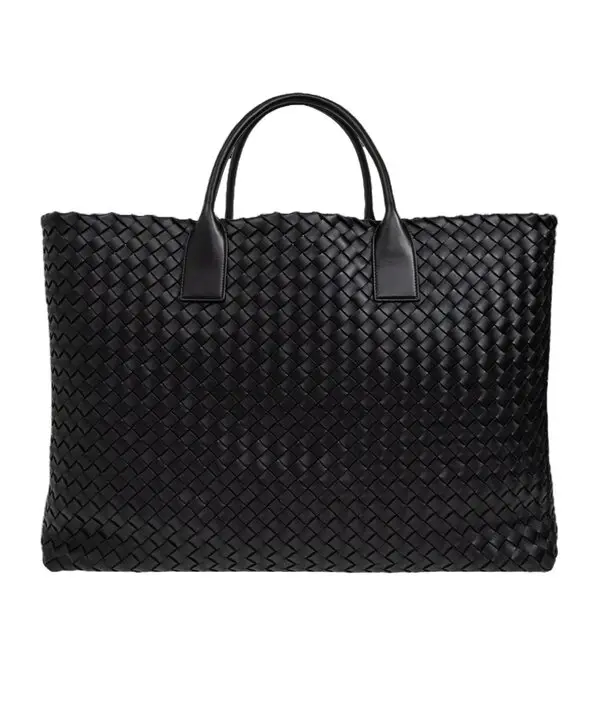 Bottega Veneta Maxi Cabat Tote Bag - Black