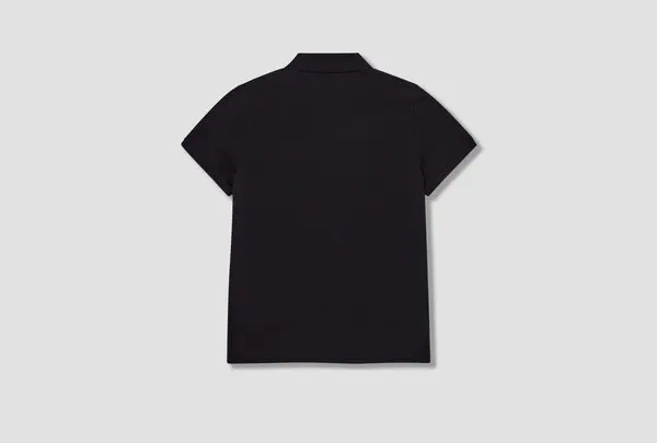 Moncler Logo Patch Short-sleeved Polo Shirt - Dark Blue