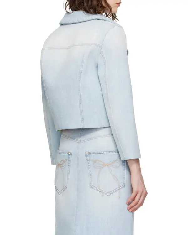 Acne Studios Denim Jacket With Studded Buttons