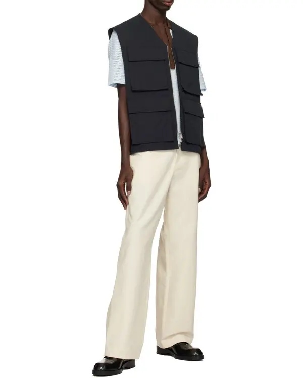 JIL SANDER Zip-up Vest With Pocket Detail