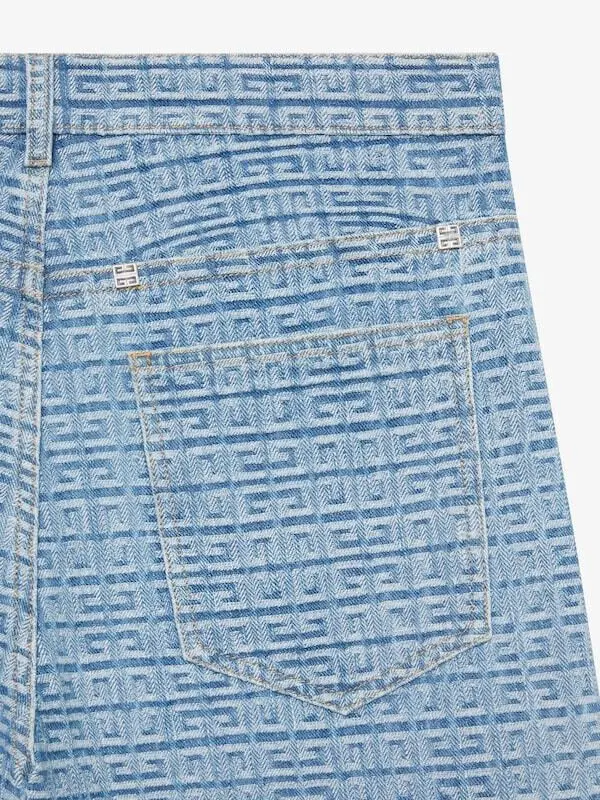 Givenchy 4g Logo Loose Fit Cargo Jeans