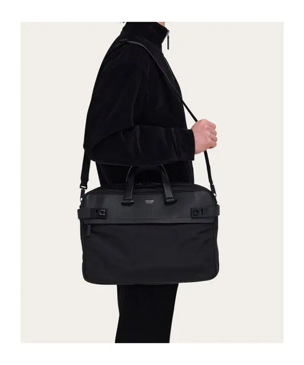 FERRAGAMO Gancini Motif Laptop Bag