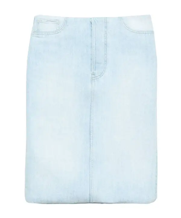 Acne Studios Denim Midi Skirt With Bow Detail