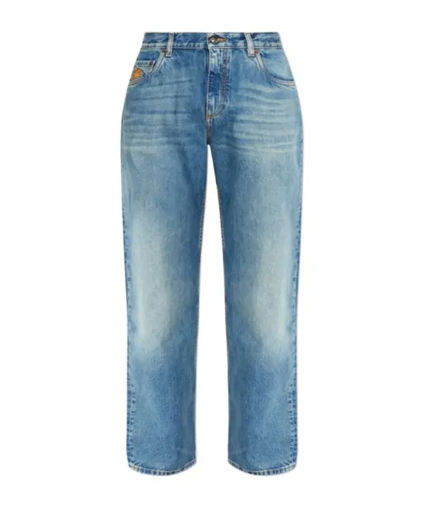Etro Straight-leg Logo Jeans - Blue