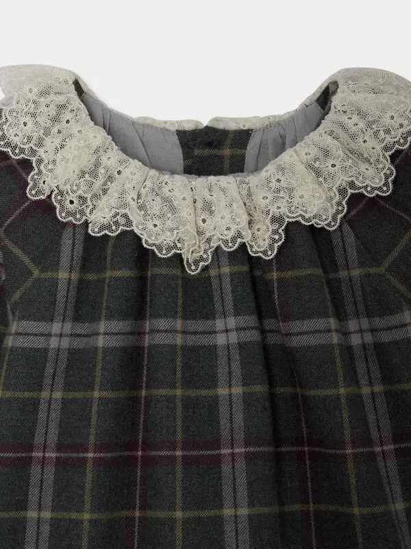 Bonpoint Flavili" Plaid Dress