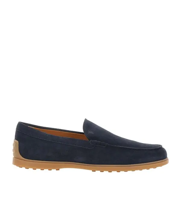 TOD'S Slip-on Loafers With Rubber Heel Details - Black