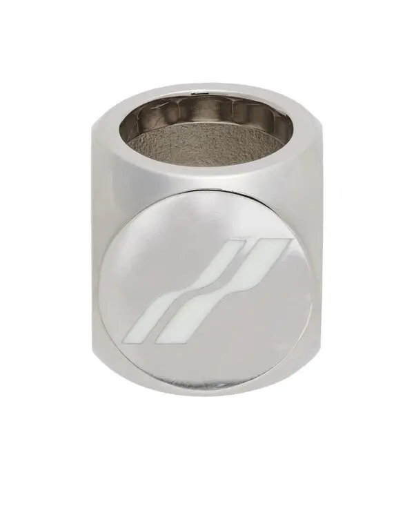 We11Done Logo Dice Ring - Gray